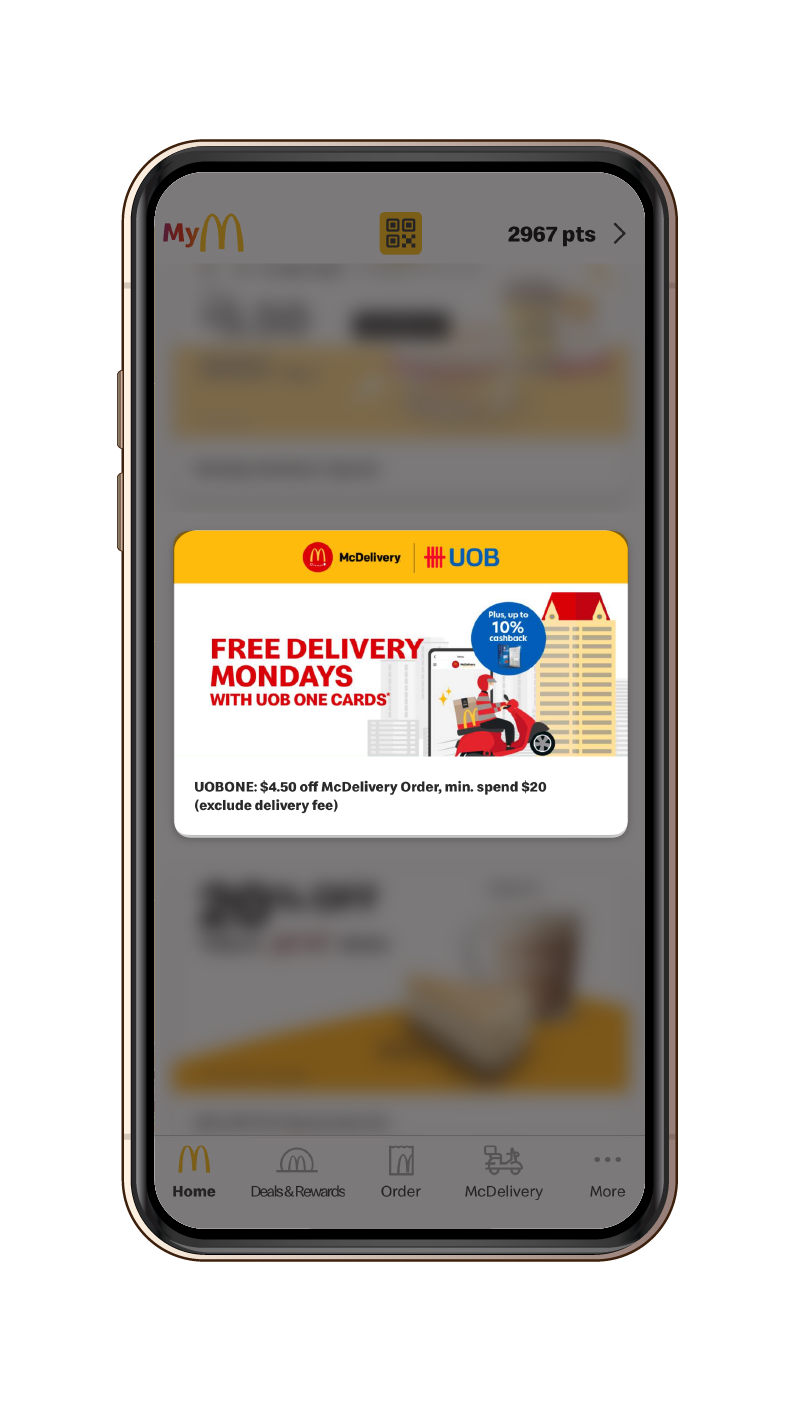 Save more with UOB One Cards | McDonald’s® Singapore