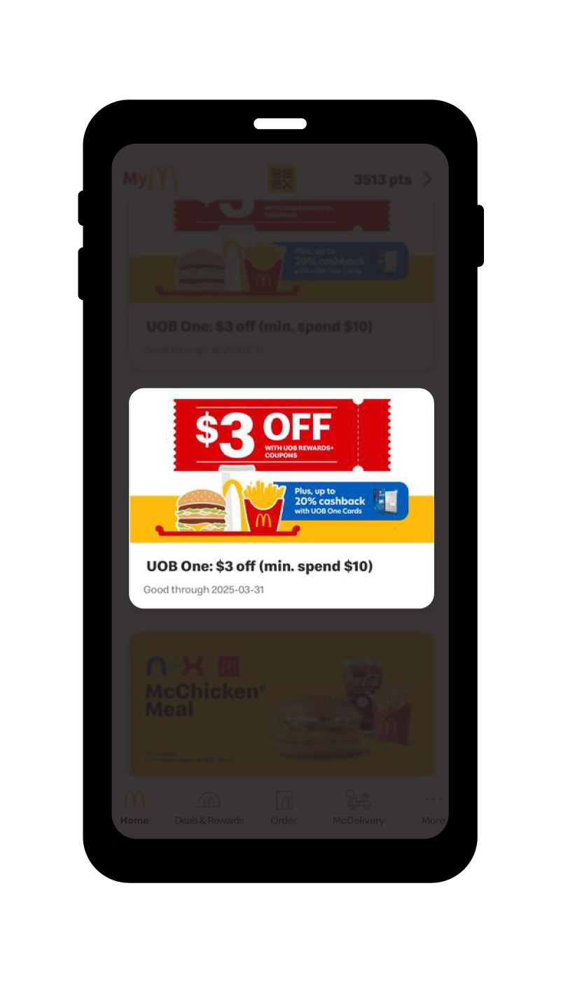 Save more with UOB One Cards | McDonald’s® Singapore