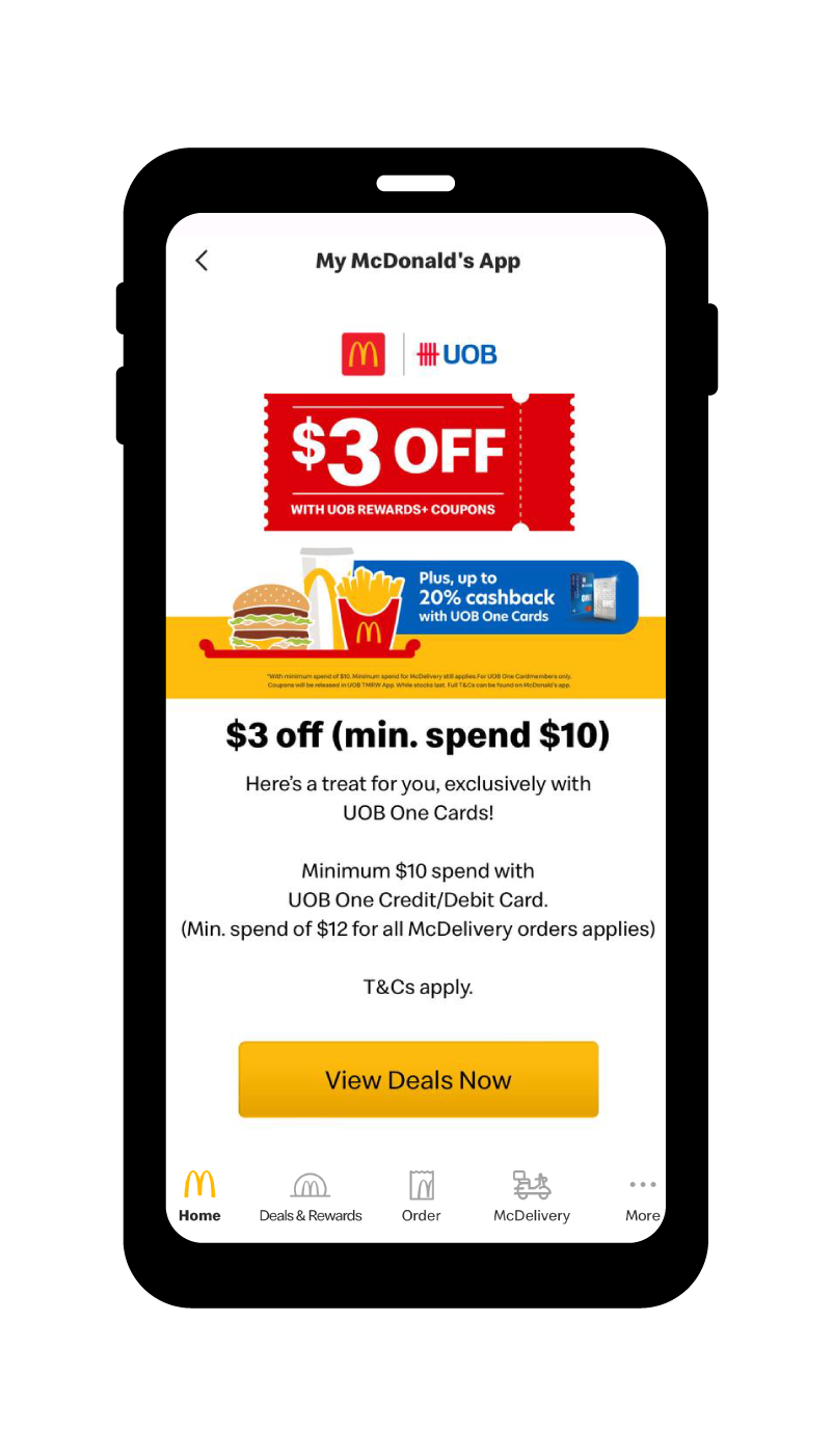 Save more with UOB One Cards | McDonald’s® Singapore